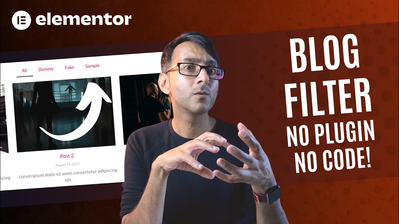 Blog Filter for Elementor with No Plugin and No Code - Elementor Wordpress Tutorial
