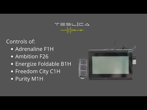 LCD Controls of Teslica Freedom City C1H, Energize B1H, Purity, Ambition F26, Adrenaline F1H eBikes