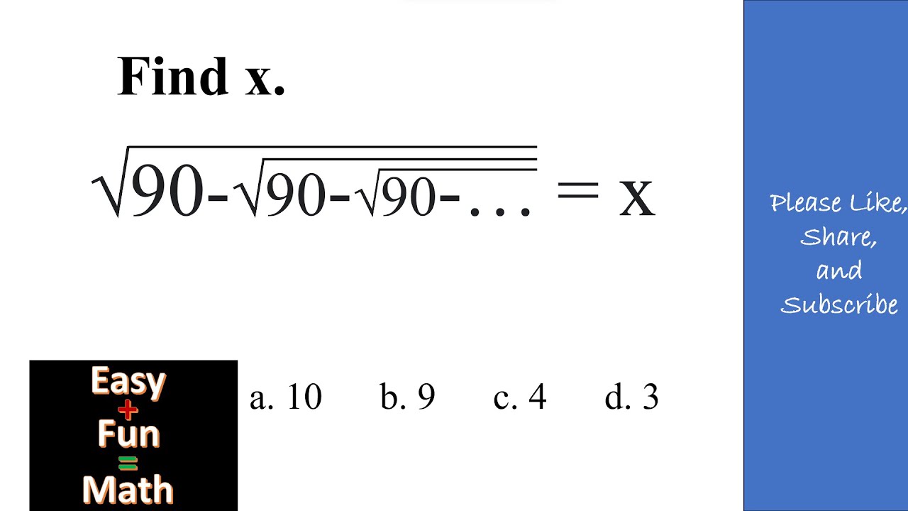 Mathematics # Olympiad Practice Question # Math Hack