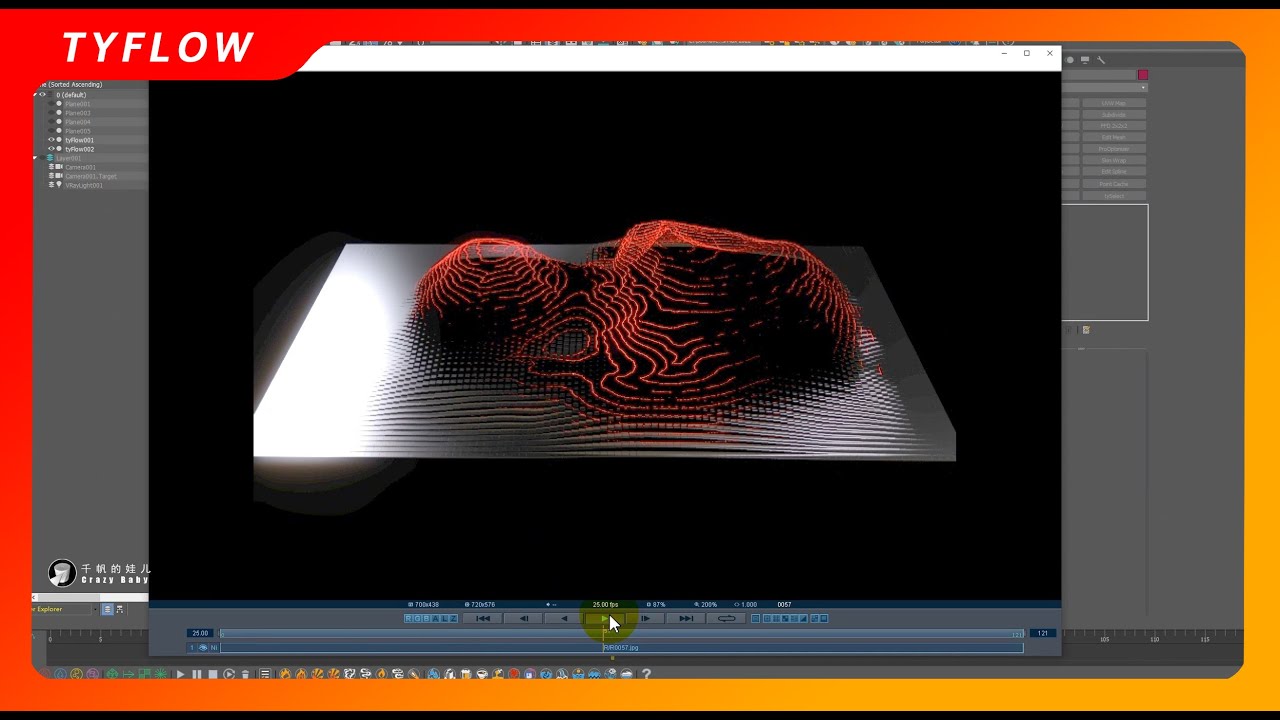 TYFLOW Particle Tutorial 20 Making dynamic contours