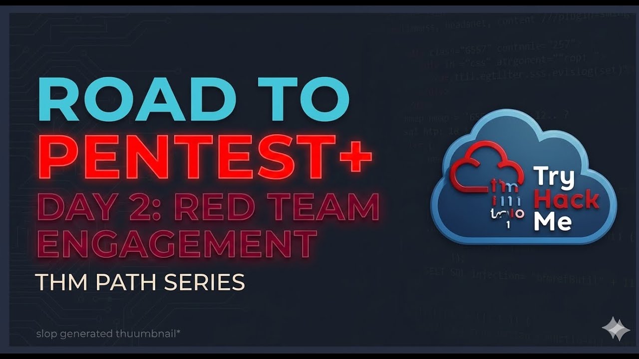 Road to Pentest+ THM Path Day 2 - Red Team Engagement
