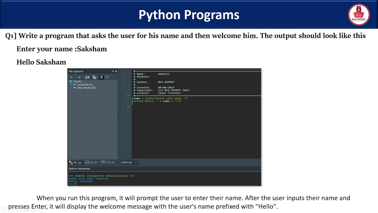python Lab programs | Python Programs (MSC. Cs 2nd Sem Python Lab Programs')