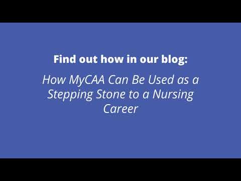 How MyCAA Can Be Used as a Stepping Stone to a Nursing Career