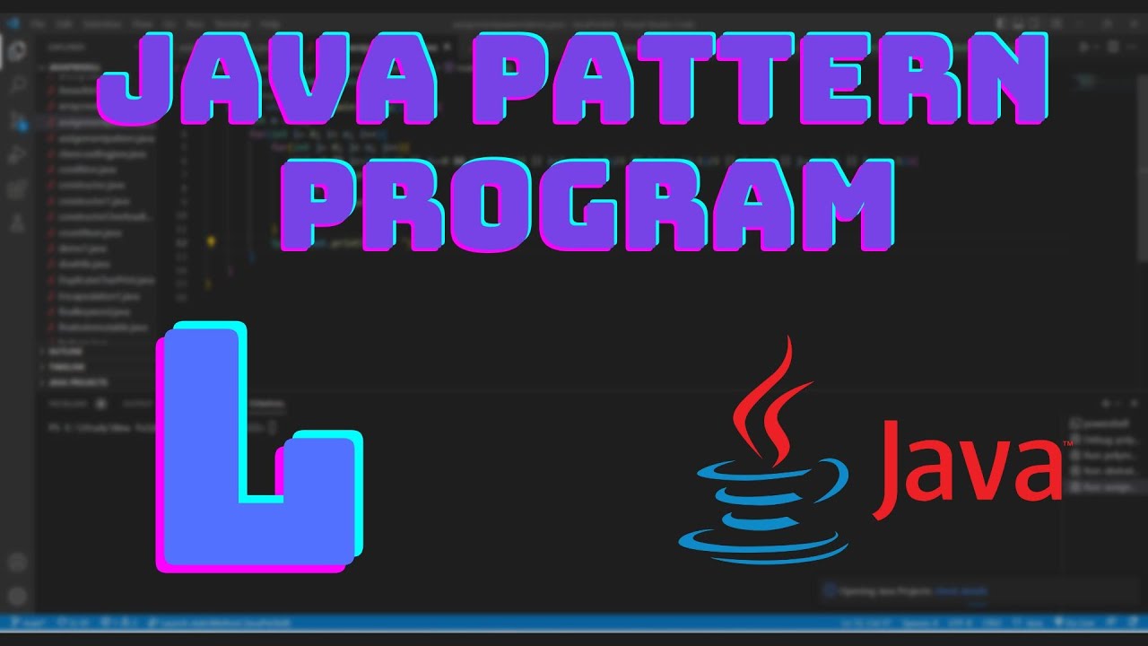 L print in star pattern | Star Pattern program Java | Alphabet Print | java pattern programs 