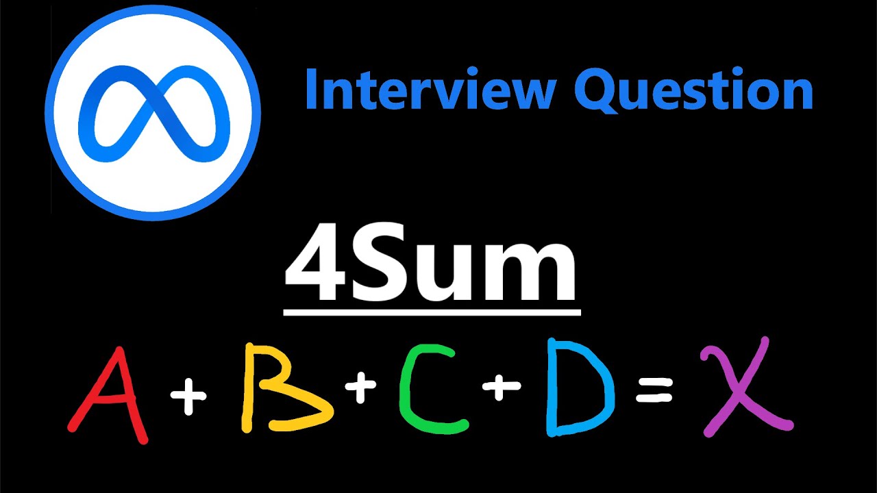 4Sum - Leetcode 18 - Python