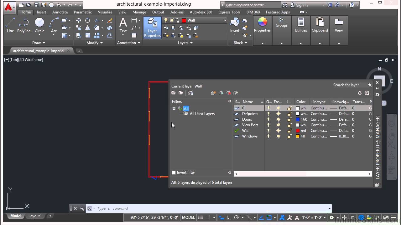 AUTOCAD The Layer Manager Tutorial 2015 - 55
