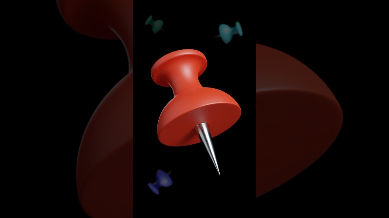 3D modeling board pin 📌 what model next?! #3d #modeling #tutorial #3dmodeling