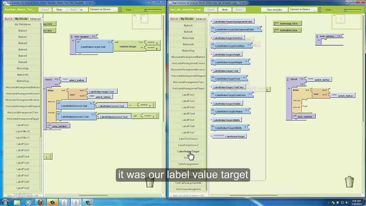 Android Apps: Number Match App Blocks Editor Tutorial