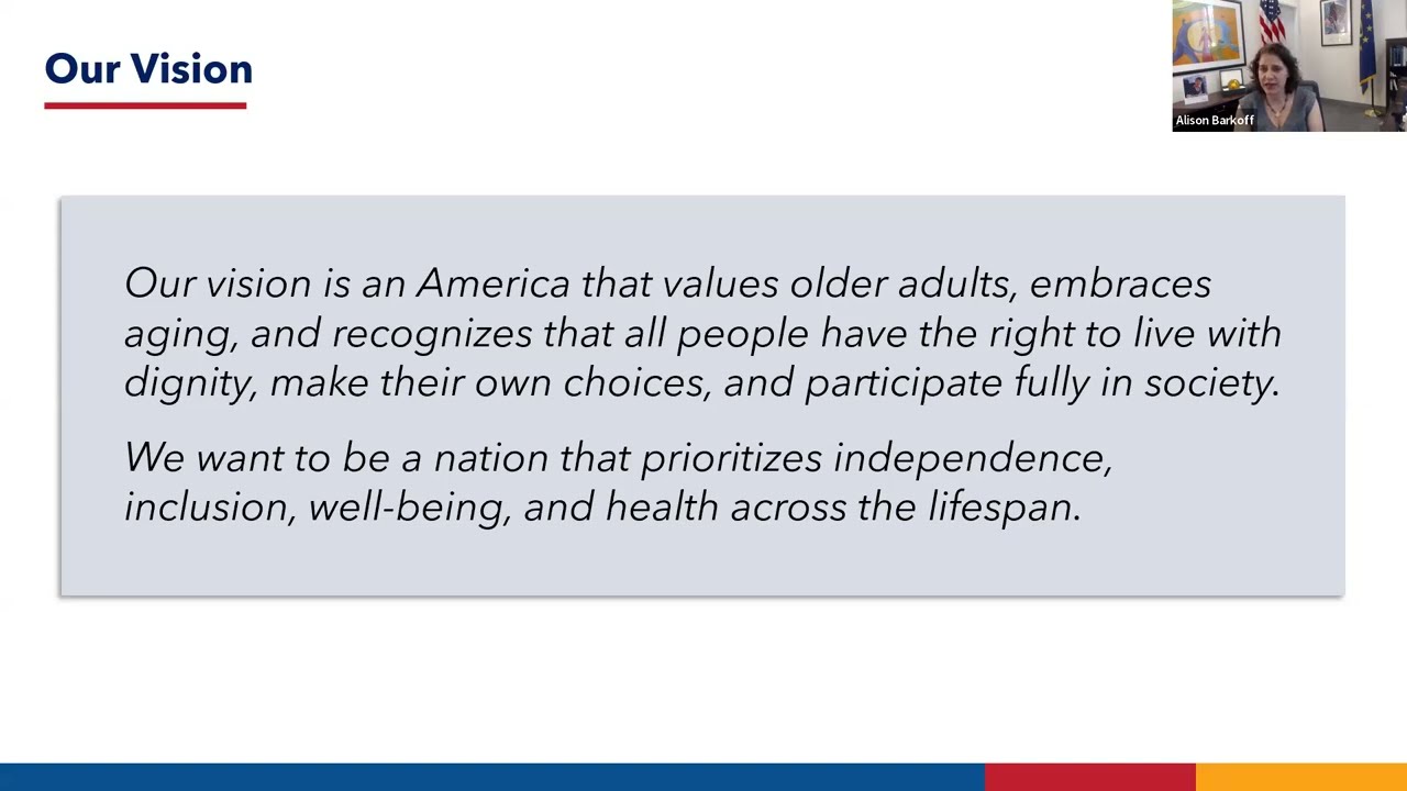 Webinar: Strategic Framework for National Plan on Aging