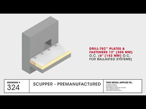 GAF Scupper – Premanufactured Detail for TPO Commercial Roofing ...
