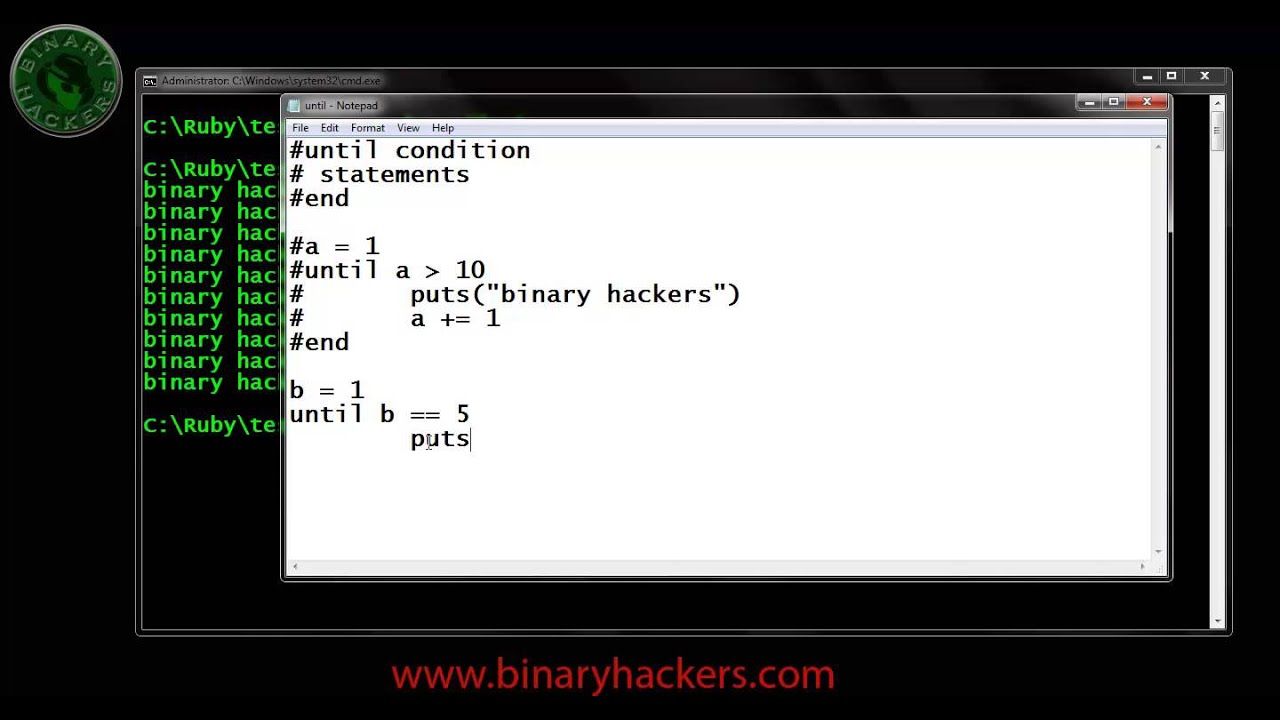 Ruby Programming Part 17 (Until Loop)