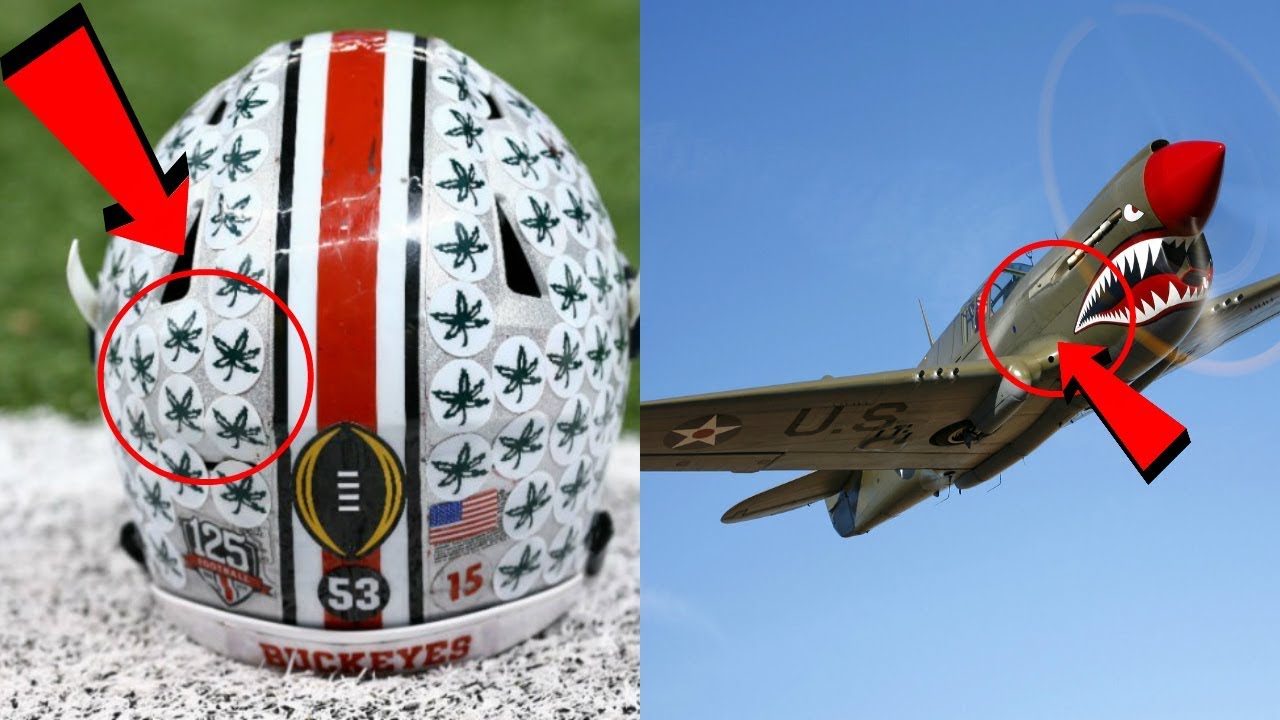 The Weird Origin Of College Football Helmet Stickers