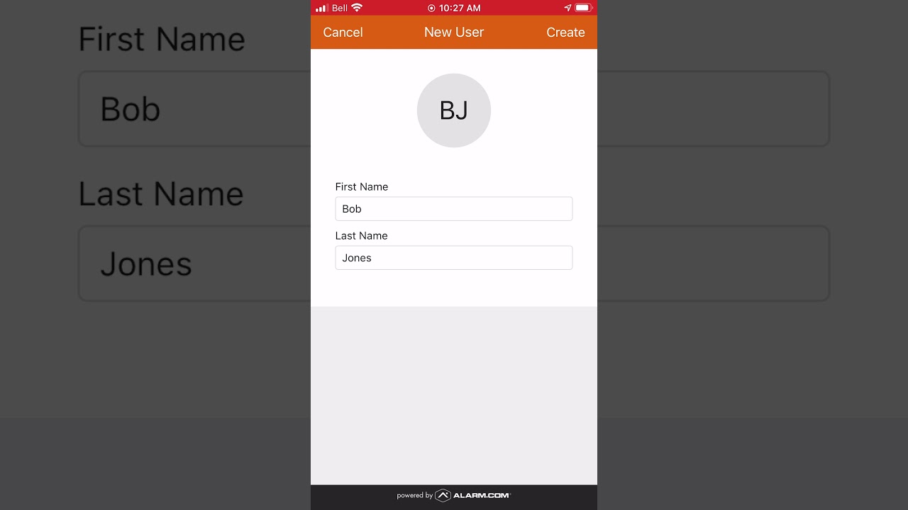 Alarm.com App - Adding Users