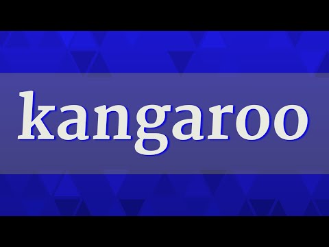 KANGAROO pronunciation • How to pronounce KANGAROO