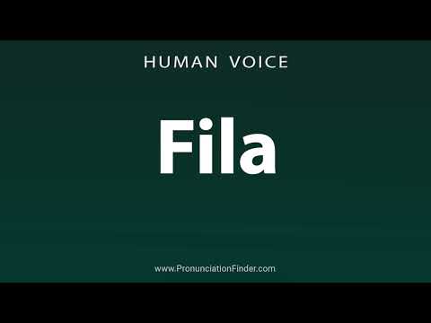 How To Pronounce Fila