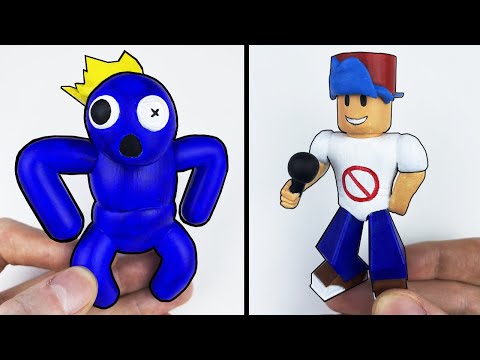 🌈 Blue (FNF Mod) Rainbow Friends - Roblox・ STL File for ・Cults