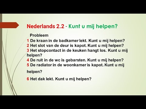 #Nederlands 2.2 - #nederlands voor beginners - Beginner's #dutch - Niveau #B1 #LearnDutch هولندي