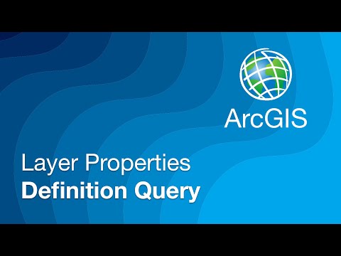 ArcGIS - Layer Properties Definition Query