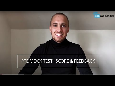 PTE Mock Test : Feedback and Scored Card