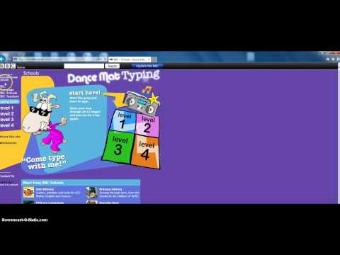How to Access Dance Mat Typing