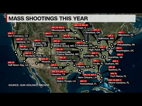 At least 39 mass shootings reported in 2023