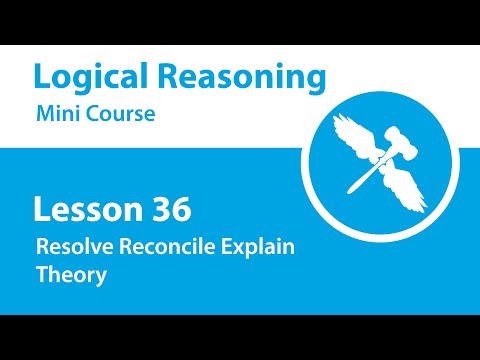 Logical Reasoning Mini Course - Lesson 36 - Resolve Reconcile Explain - Theory