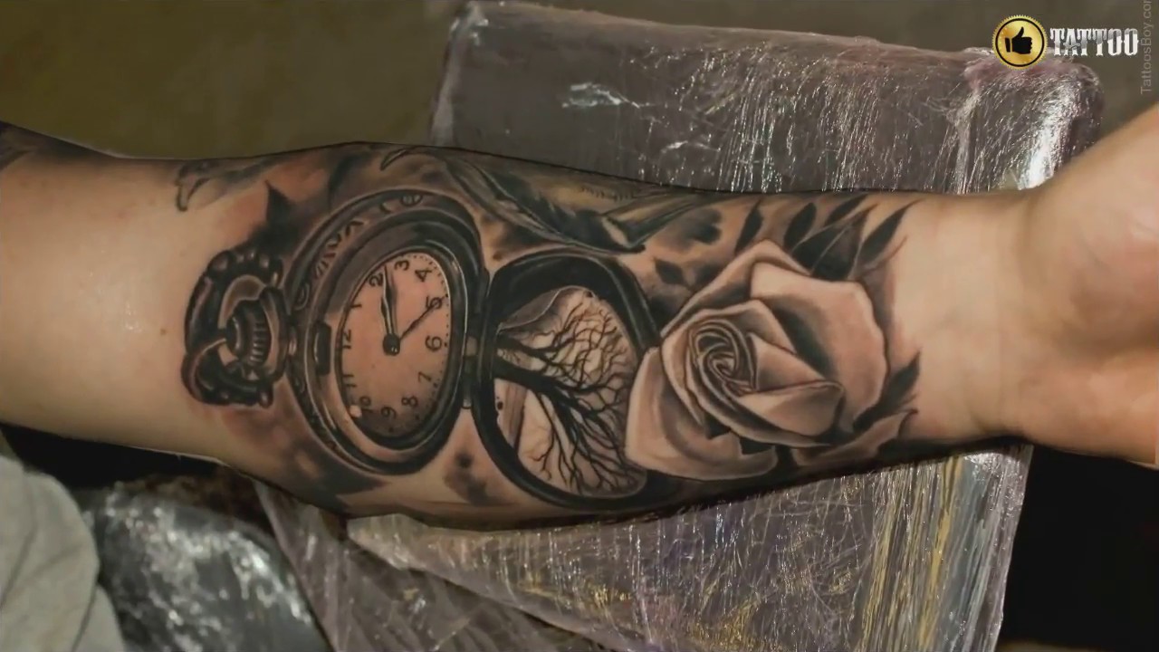 Best Clock Tattoo Design Idea