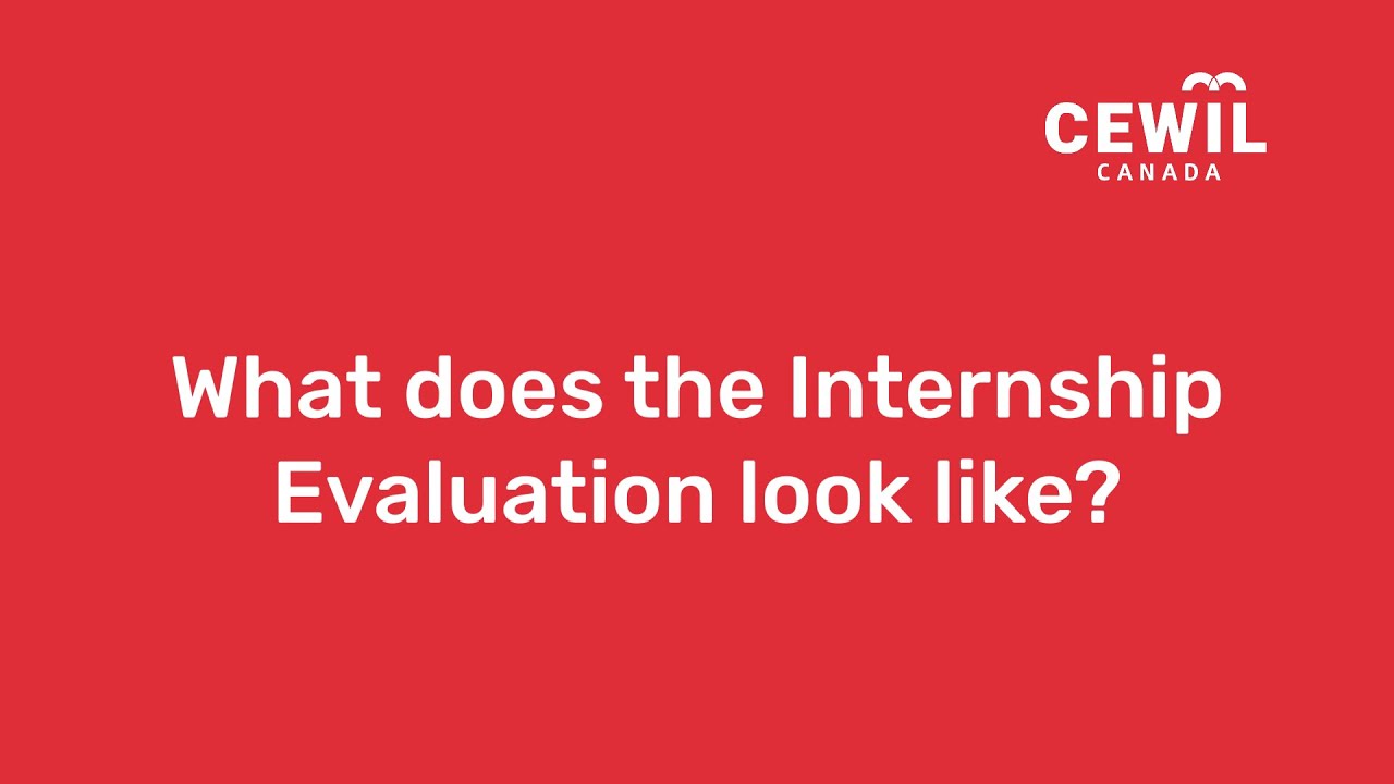 Internship - What to Expect During Final Evaluations