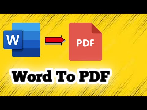 How to Convert Word File into PDF | Hindi @techniquea2z