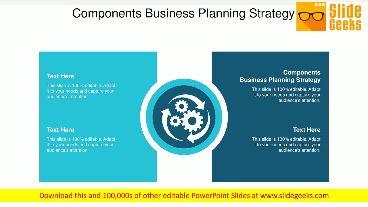Components Business Planning Strategy Ppt Powerpoint Presentation Outline Graphics Cpb