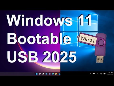 Create Windows 11 Bootable USB using the Windows Media Creation Tool - Update Video 2025