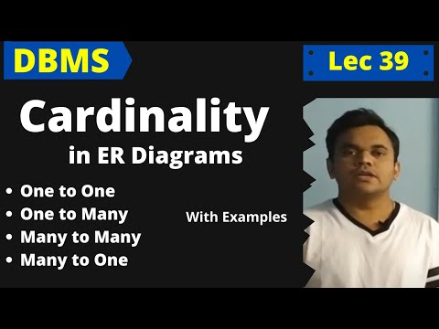 DBMS#35 | Cardinality in ER Diagram | symbols | example |1 to 1 | 1 to ...