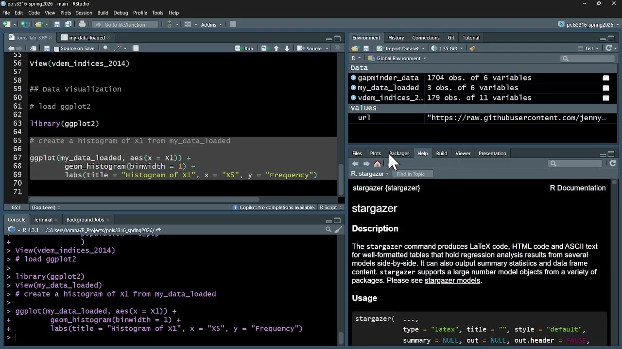 Lab 3 Part 2: Data Visualization