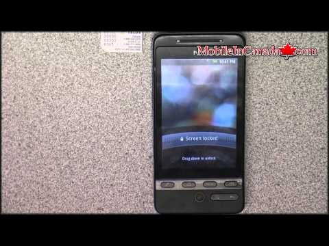 How to enter unlock code on HTC Hero From Telus - www.Mobileincanada.com