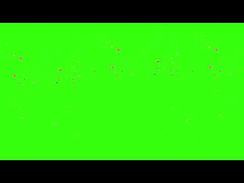 Confetti Party Congratulations Green Screen