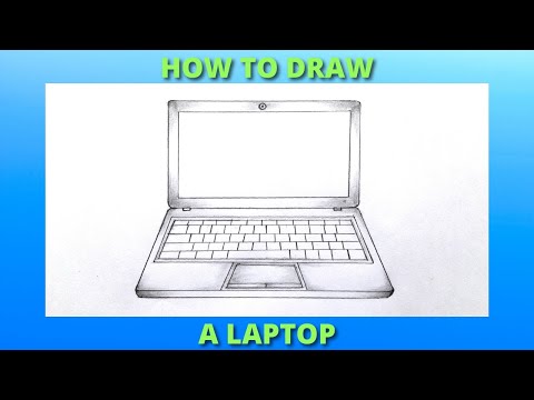 How To Draw A Laptop Step by Step – I'm Youtuber – Follow my videos to ...