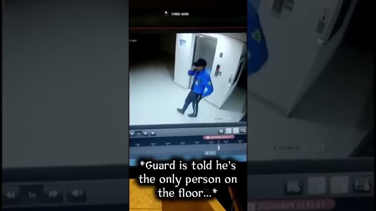 Night Guard has an unexpected visitor... #scary #paranormal