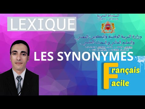 le français facile 7 LEXIQUE: les synonymes