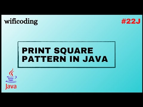print square pattern in java | #22J
