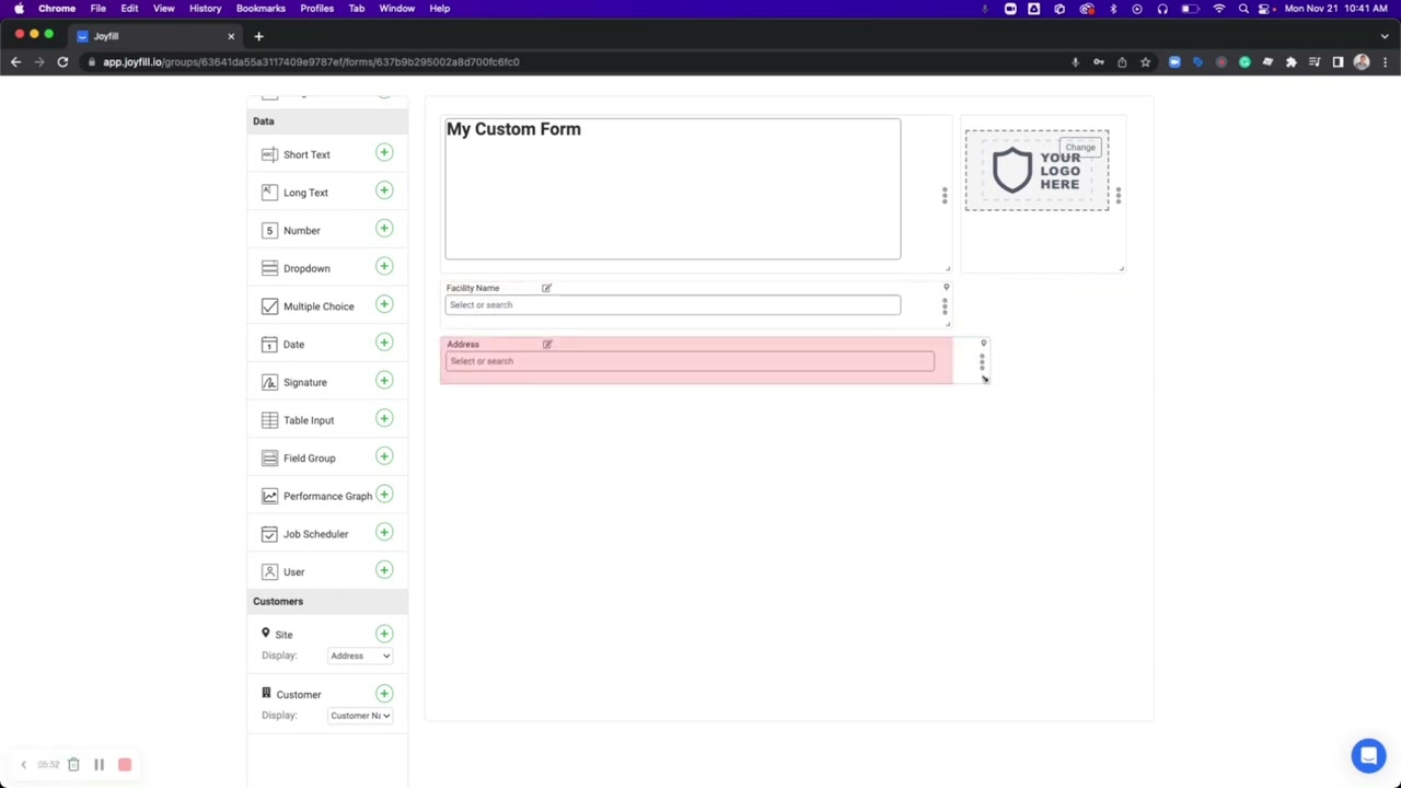 How to build a fillable forms online with Joyfill's drag-and-drop form builder [Tutorial]