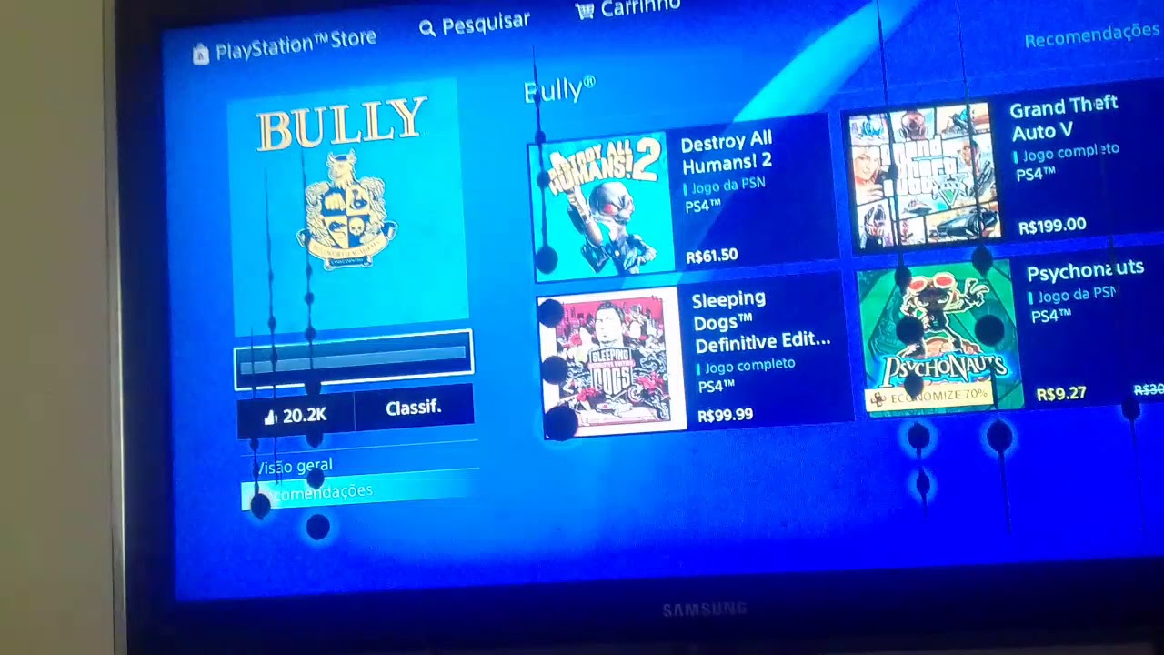 comprando bully e gta san andreas no ps4