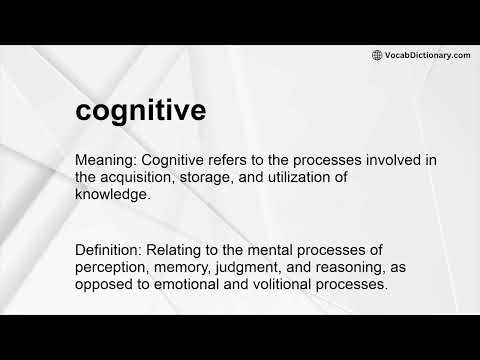 cognitive Meaning