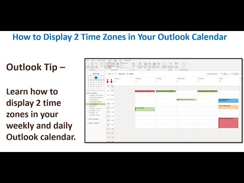 How to Display 2 Time Zones in Your Outlook Calendar