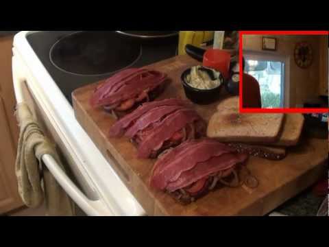 DAC CAN COOK , SAUTE OF BRAUNSCHWEIGER(INNOVATIVE CLUB SANDWICH) TEST KITCHEN.
