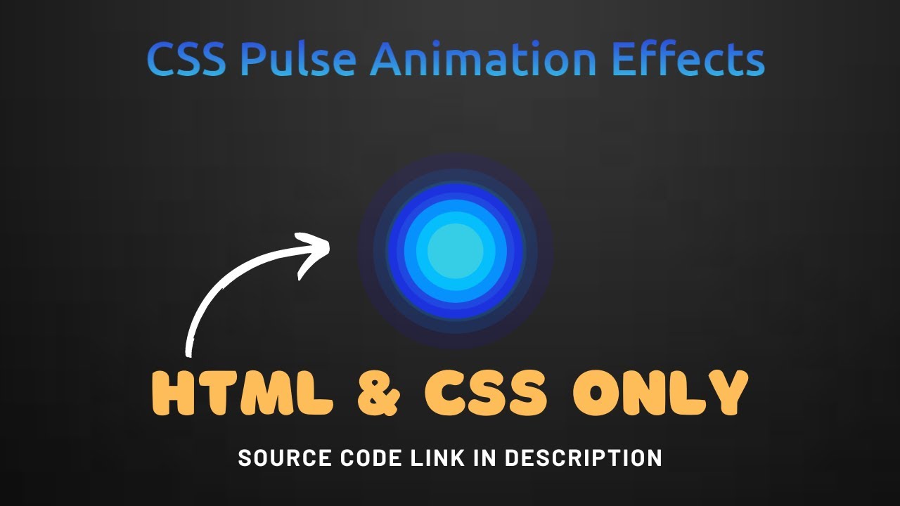 Create Pulse Animation Effects Using HTML CSS
