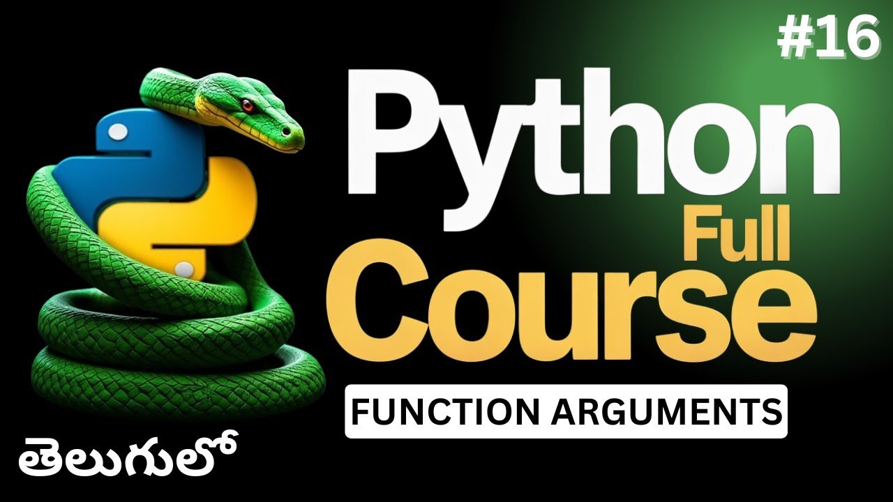 Understanding Python Function Arguments: default, default and custom arguments | video-16