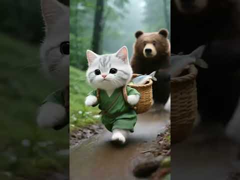 π§οΈ Cute Cats in the need Wearing Adorable clothes β Meow Meow Sad Song πΏπΆ#shorts