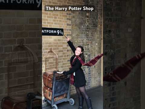 Harry Potter Shop at King's Cross Station, London #HarryPotter #KingsCross #London #Platform9ΒΎ
