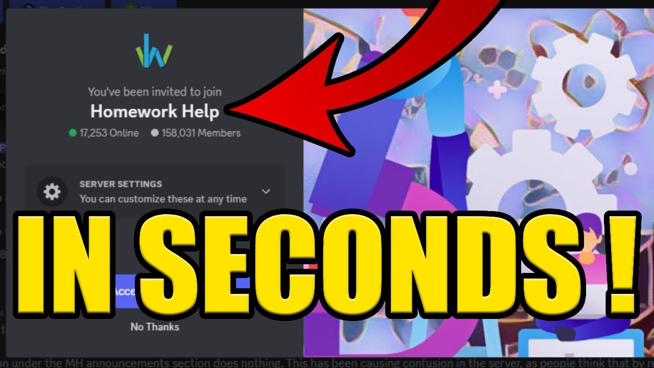 HOW to JOIN HOMEWORK HELP DISCORD SERVER ✅PC & MOBILE✅