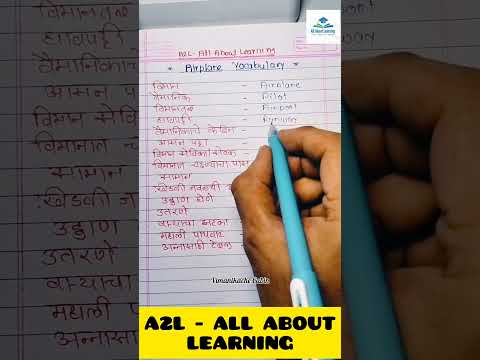 "15 Airplane Vocabulary Words | English to Marathi ✈️🗣️"
